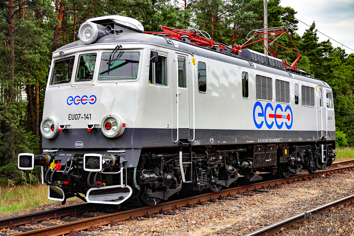 EU07-141 [Ecco Rail] ponownie w służbie po naprawie P4 - Portal Ilostanu Pojazdów Trakcyjnych